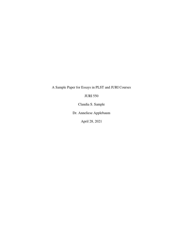 Bluebook Essay Formatting Guide | PDF | Katz V. United States | Case Law