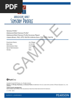 Glasgow Sensory Questionnaire | PDF | Questionnaire | Experience