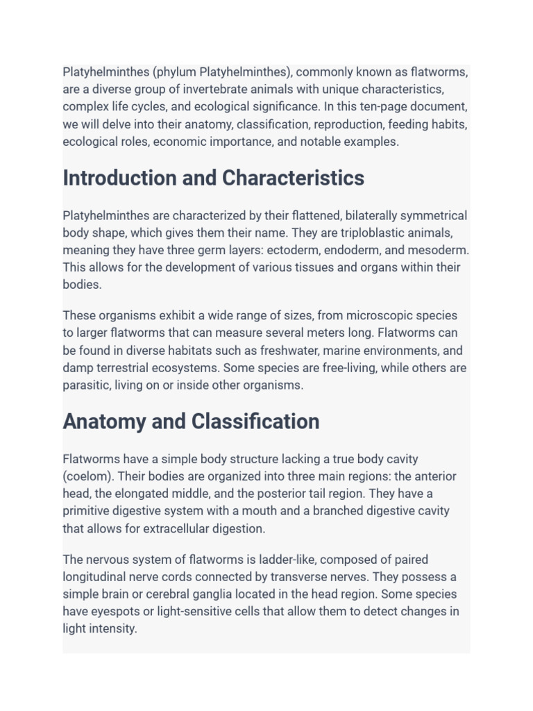 Introduction And Characteristics Pdf Regeneration Biology Mating