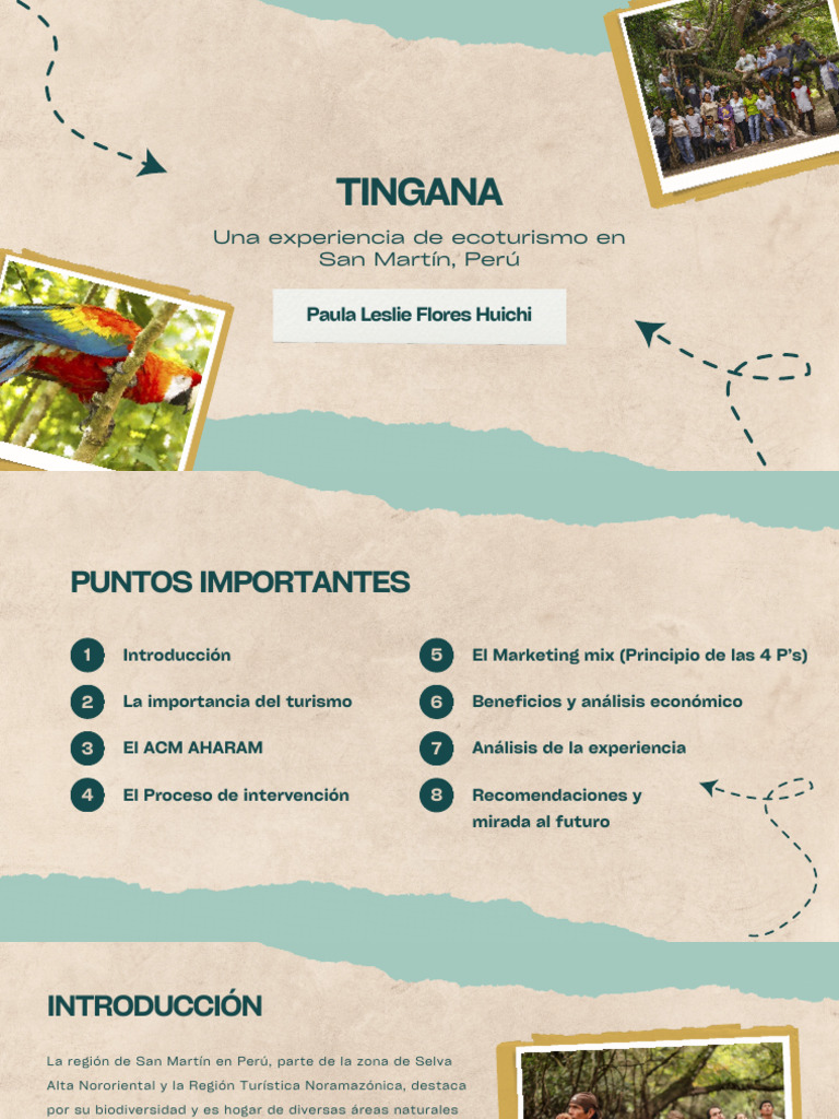 Tingana Una Experiencia de Ecoturismo en San Martín, Perú | PDF | Perú ...