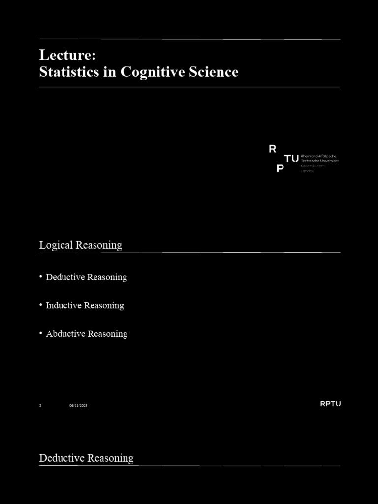 Statistics in Cognitive Science: Hypothesis Testing | Download Free PDF ...