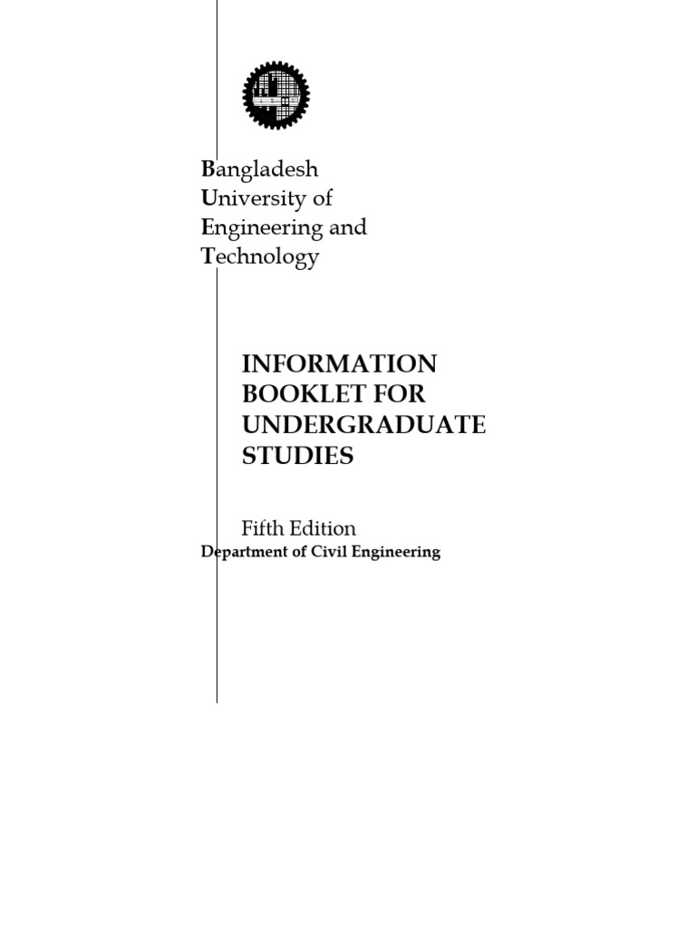 UG-BOOKLET-1994 | PDF | Academic Degree | Engineering