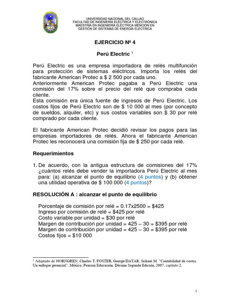 Ejercicio4 Gestion Regulacion Sector Energia Final | PDF | Relé | Ingenieria Eléctrica
