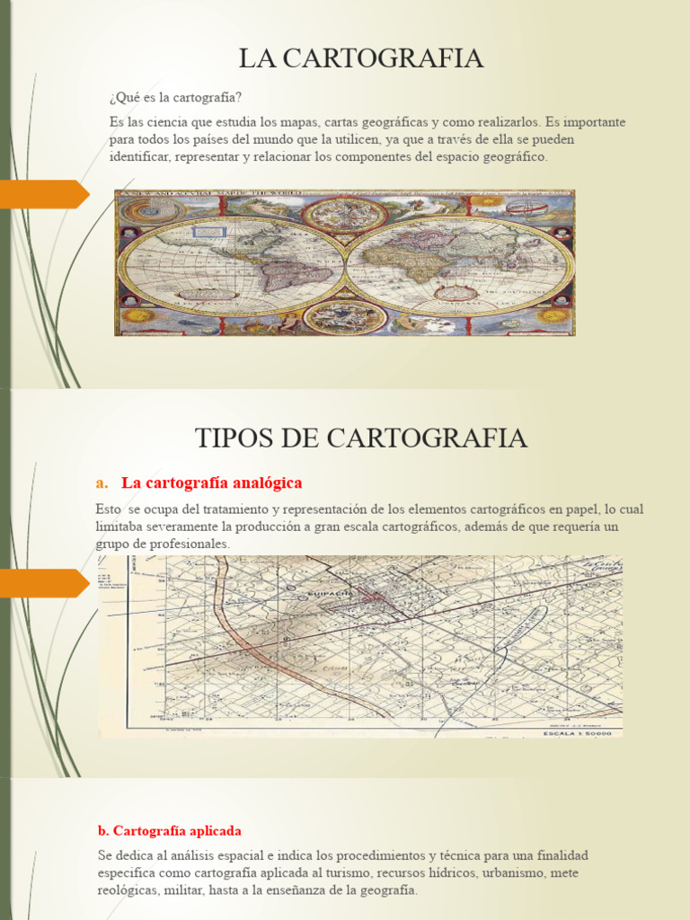 La Cartografia | PDF | Sistema de información geográfica | Cartografía