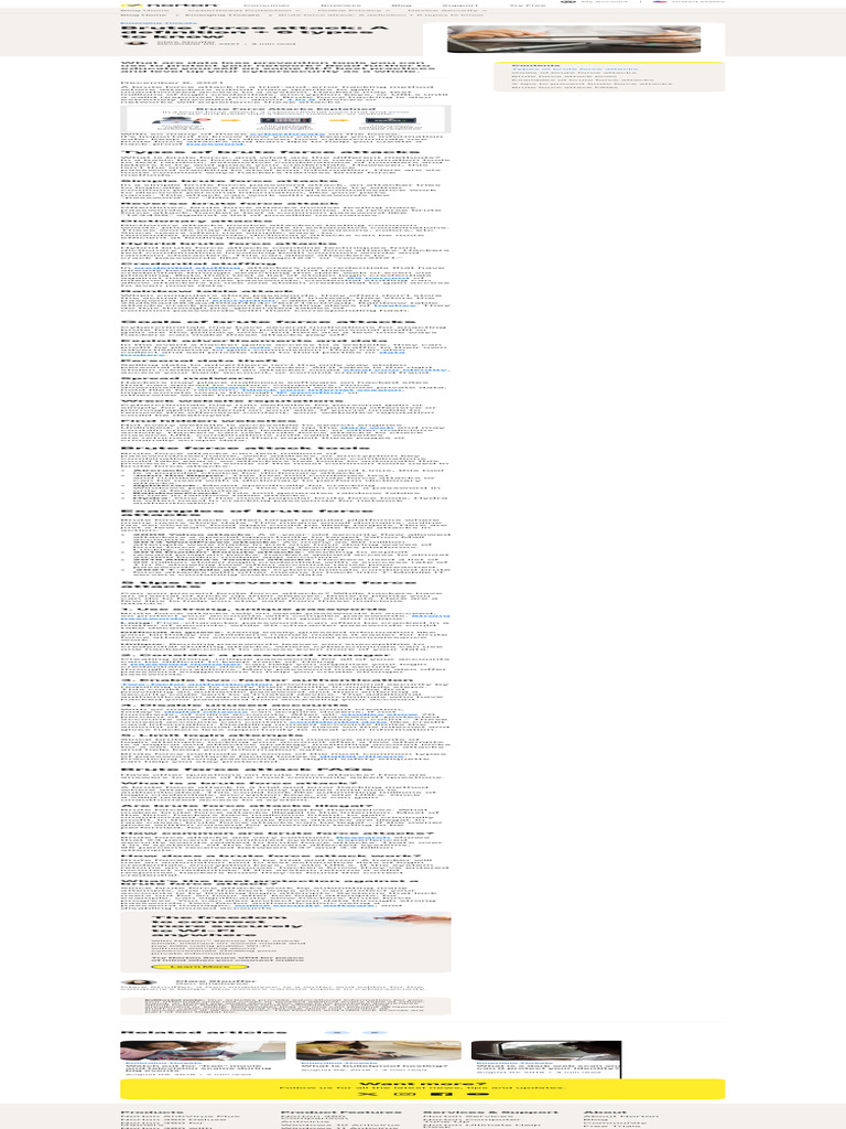 Brute Force Attack A Definition + 6 Types To Know Norton | PDF ...