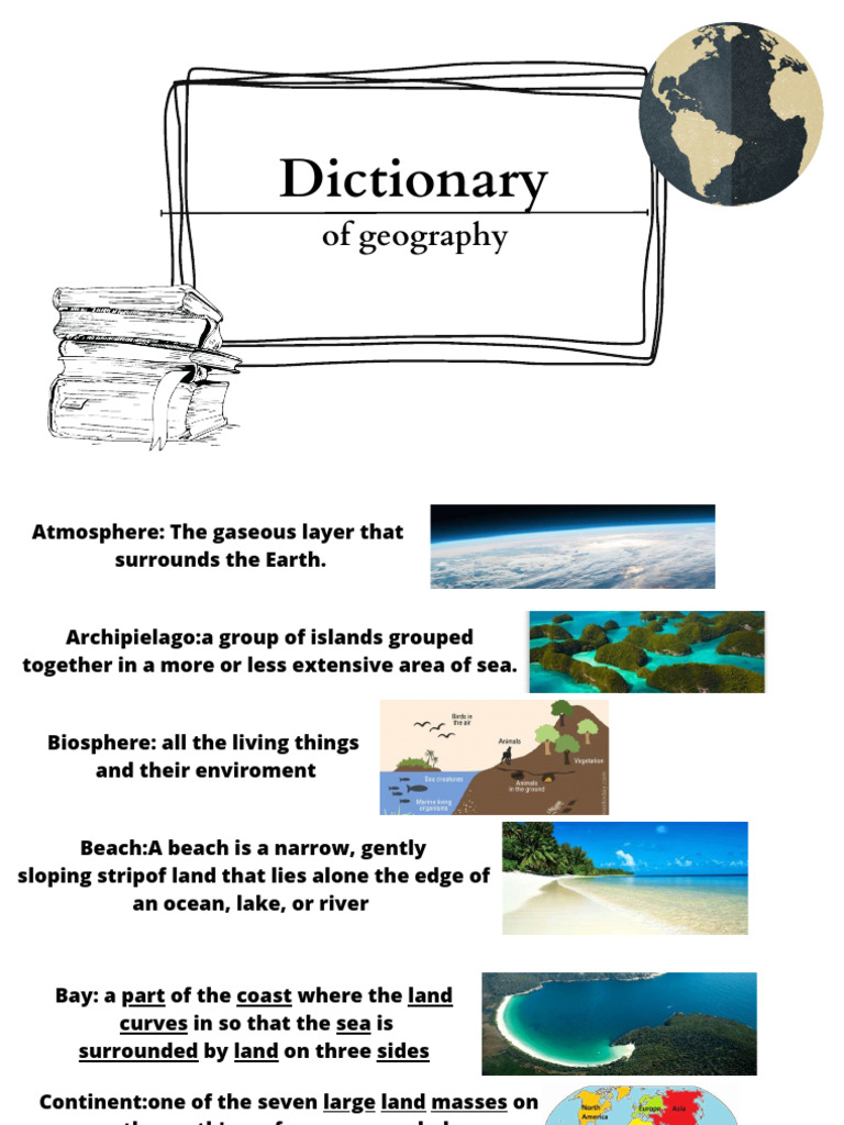 Dictionary Geography | PDF | Social Science | Science & Mathematics