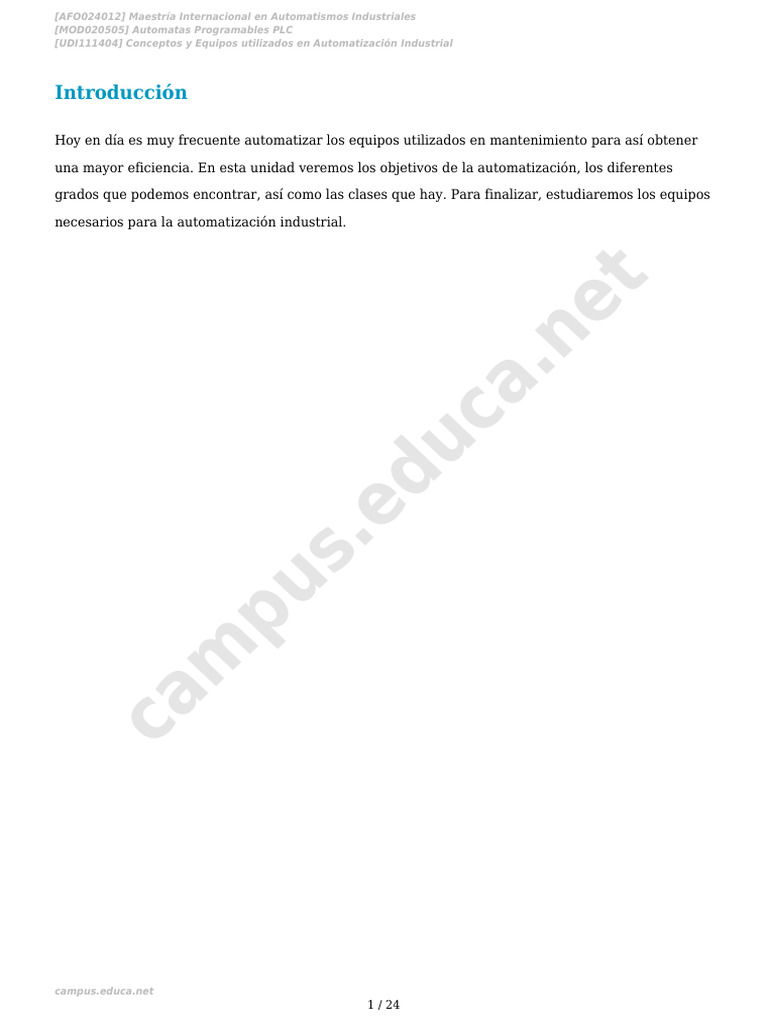 Autómatas Programables PLC | PDF | Scada | Controlador lógico programable
