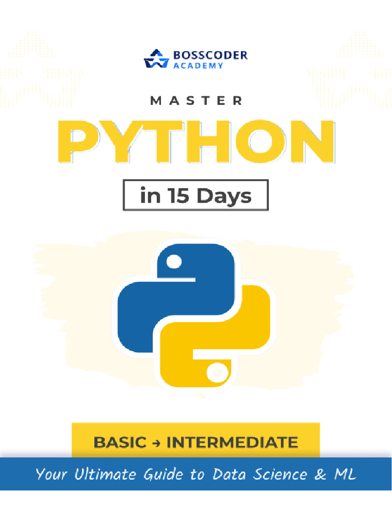 Master Python in 15 Days | PDF