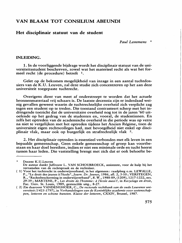 Consilium Abeundi | PDF