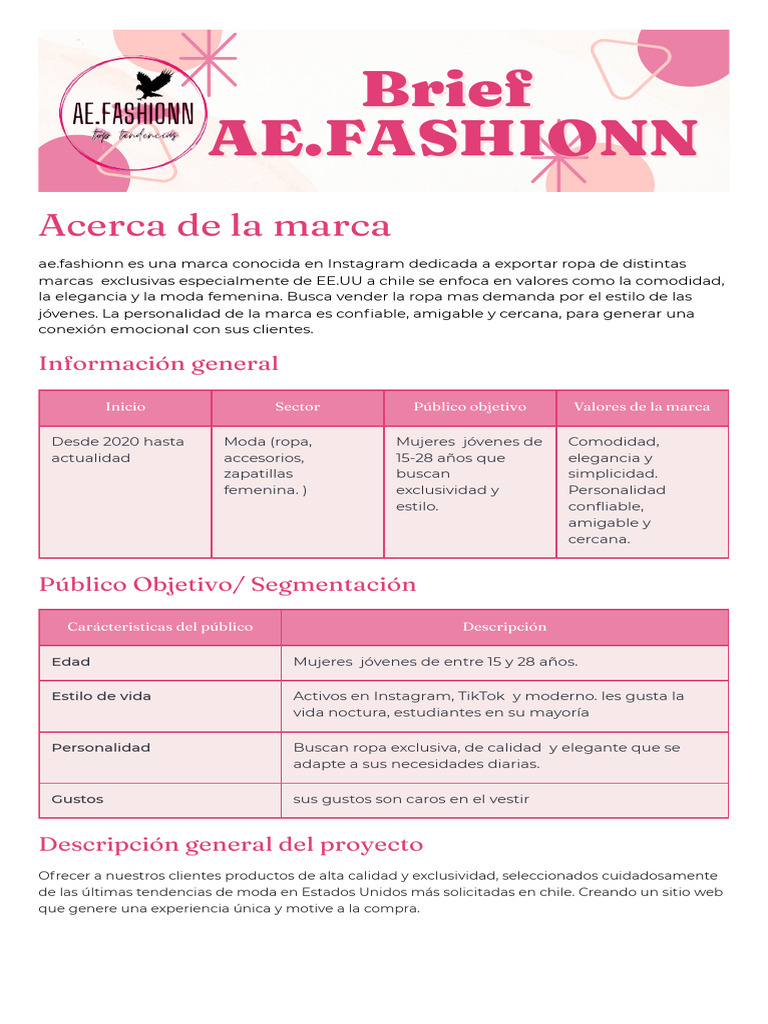 Brief Oficial | Descargar gratis PDF | Marca | Moda