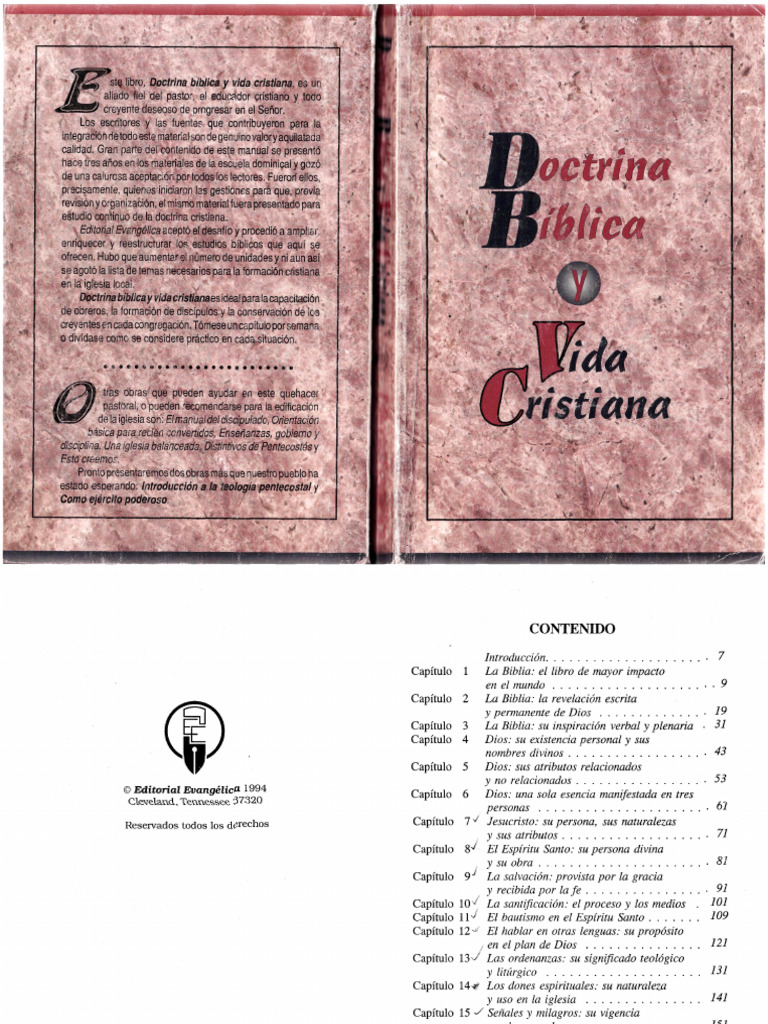 Doctrina Biblica y Vida Cristiana Wilfredo Calderoacuten | PDF