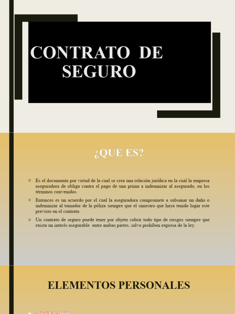 Contrato de Seguro | PDF | Póliza de seguros | Seguro