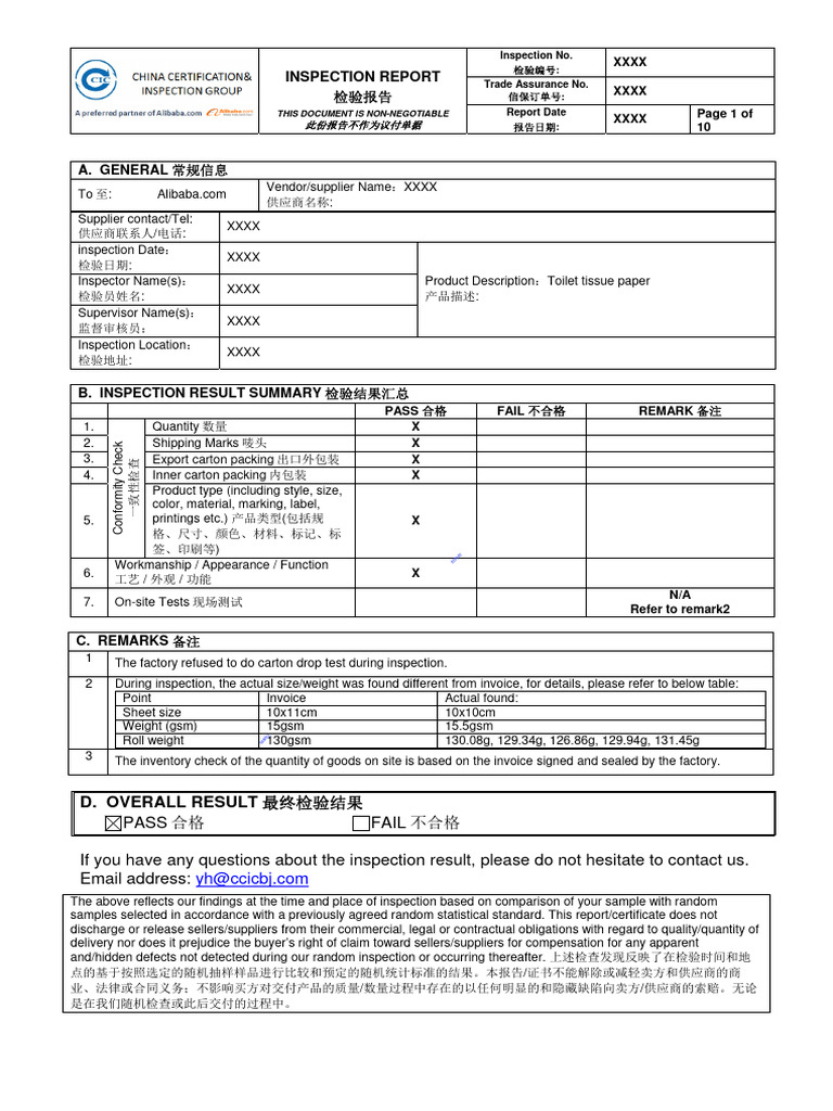 Relatorio de Inspecao Exemplo | PDF | Procurement | Business