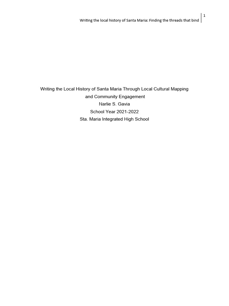 Local Cultural Mapping Through Community Engagement | PDF | Oral ...