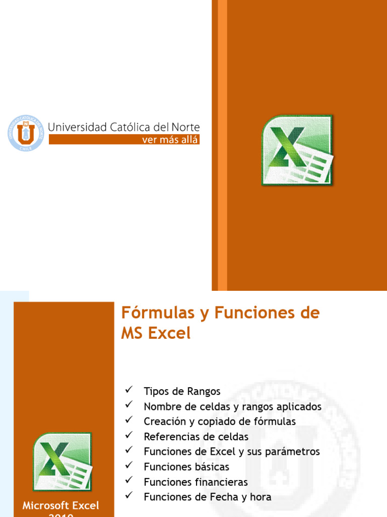 Capitulo II Curso ExcelBasico UCN | PDF | Microsoft Excel | Matriz (Matemáticas)