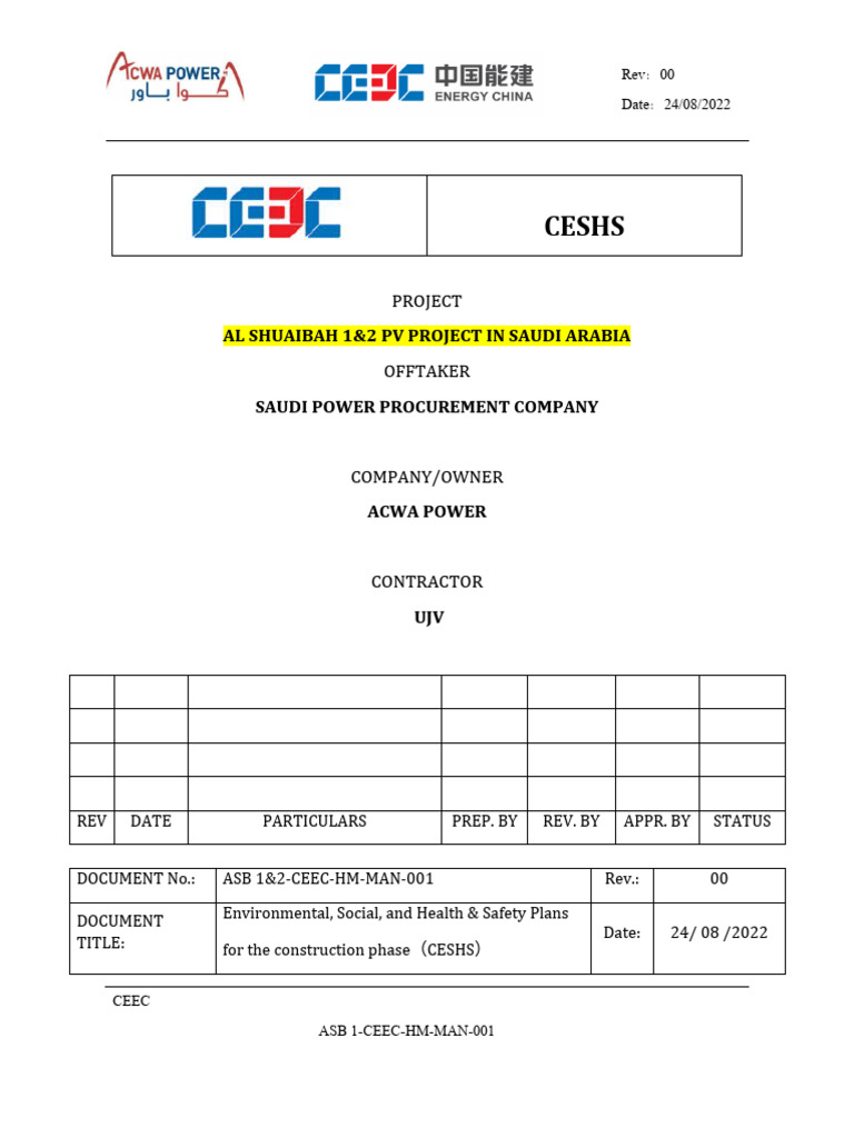 Ceshs - Ceec PV Asb 1 0830 | PDF | Environmental Impact Assessment | Noise
