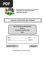 GRADE 9 Social Sciences (Geography) Exam Paper | PDF | Carbon Footprint ...