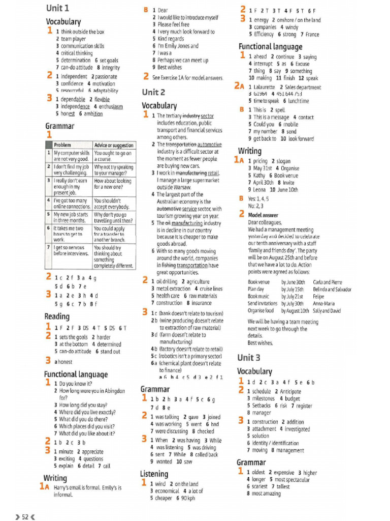 Q ACADEMY Business Partner B1 Workbook Key | PDF