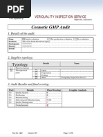 78 Cosmetics GMP Audit Checklist | PDF | Cosmetics | Financial Audit