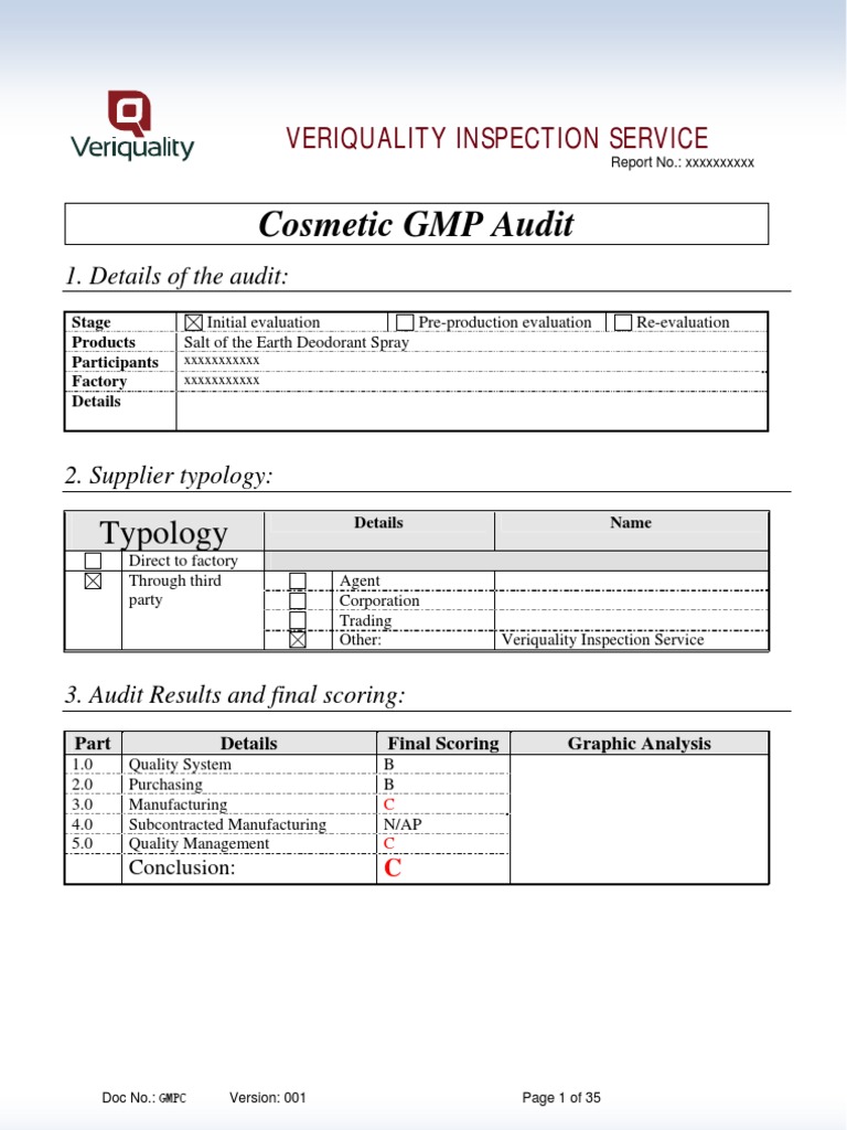 GMP Audit Report | PDF | Calibration | Warehouse