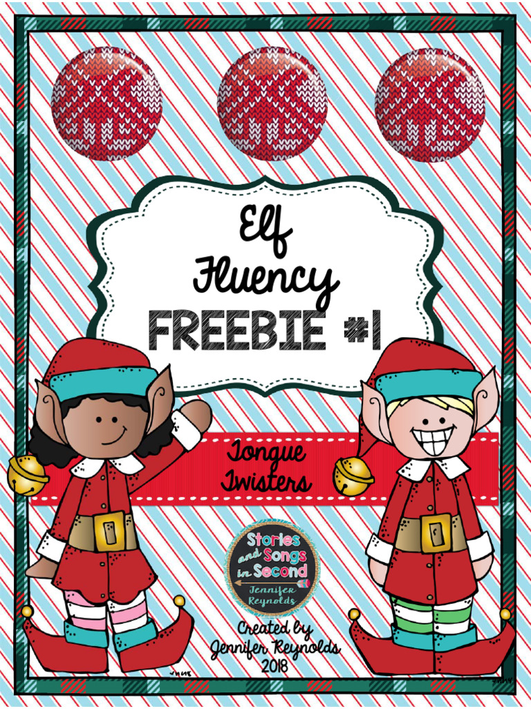 Elf Fluency Freebie #1: Tongue Twisters | PDF | Art