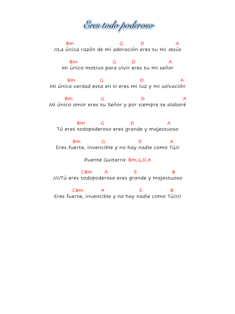 Eres Todo Poderoso | PDF