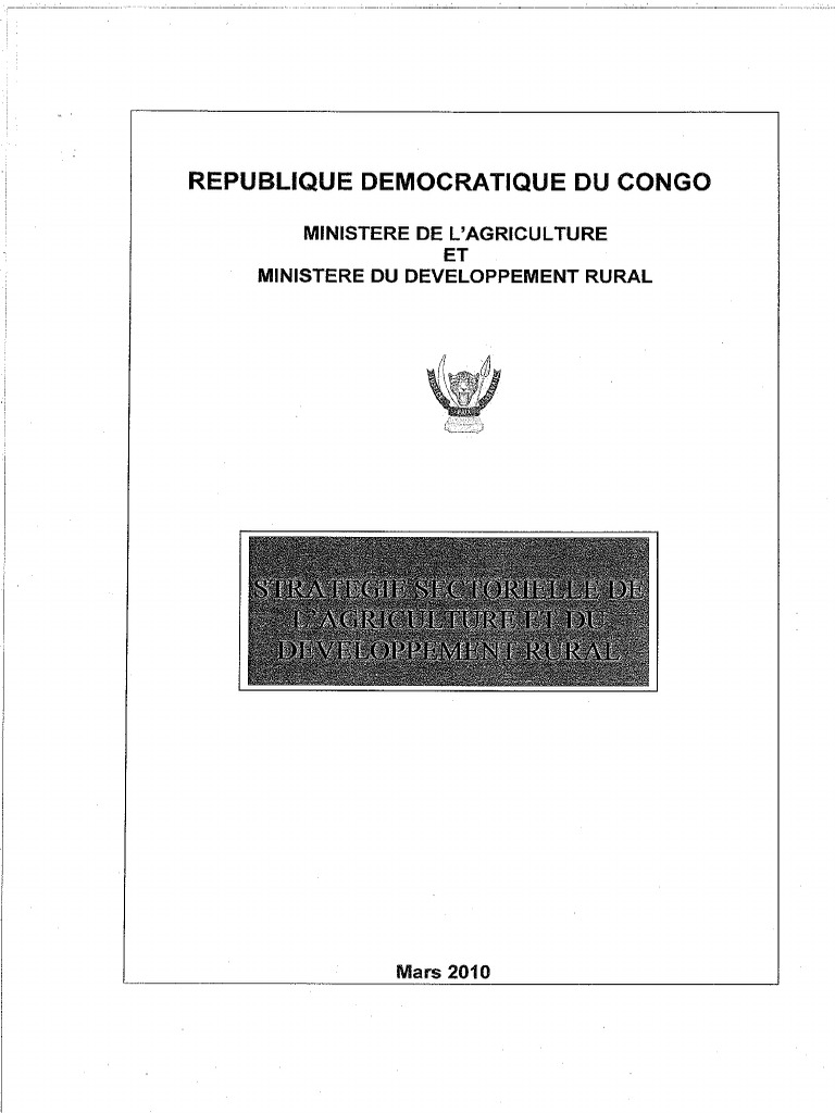 Fiche Technique Peche Et Elevage en RDC | PDF