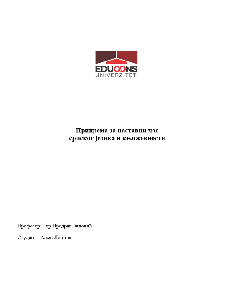 Priprema Za Cas - Rastavljanje Reci Na Slogove | PDF