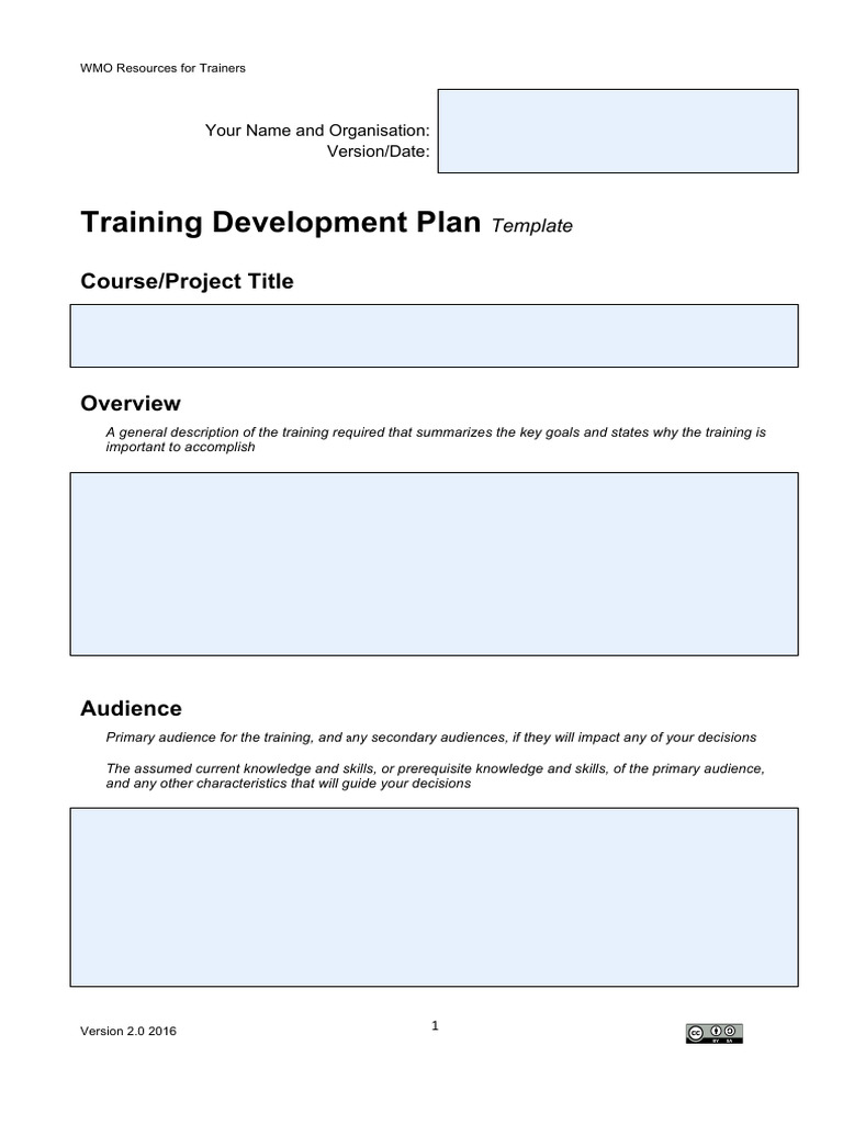 TDP Template v2.0 | PDF | Learning | Educational Assessment