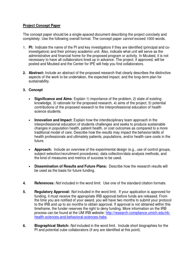 Ipe Project Concept Paper1 | PDF