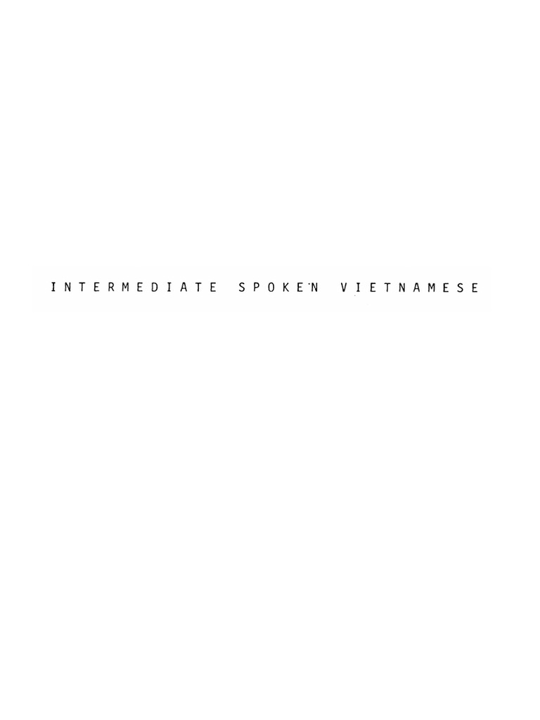 Tran Trong Hai - Franklin E. Huffman - Intermediate Spoken Vietnamese ...