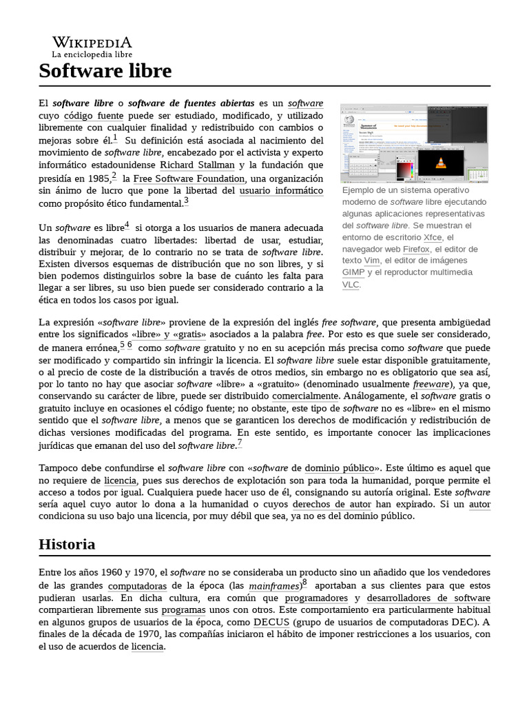 Software_libre | PDF | Software libre | Fuente abierta