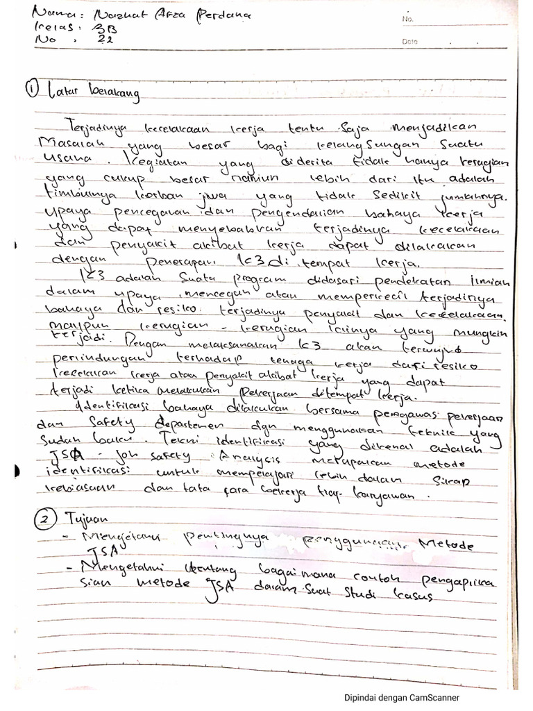22 - Nazhat Afza Perdana - 3b - Tugas k3 | PDF