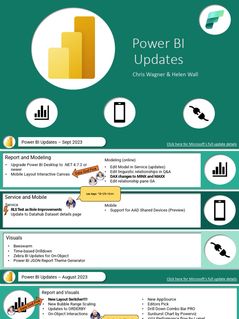 Power BI Updates - September 2023 | PDF | Mobile App | Microsoft Azure