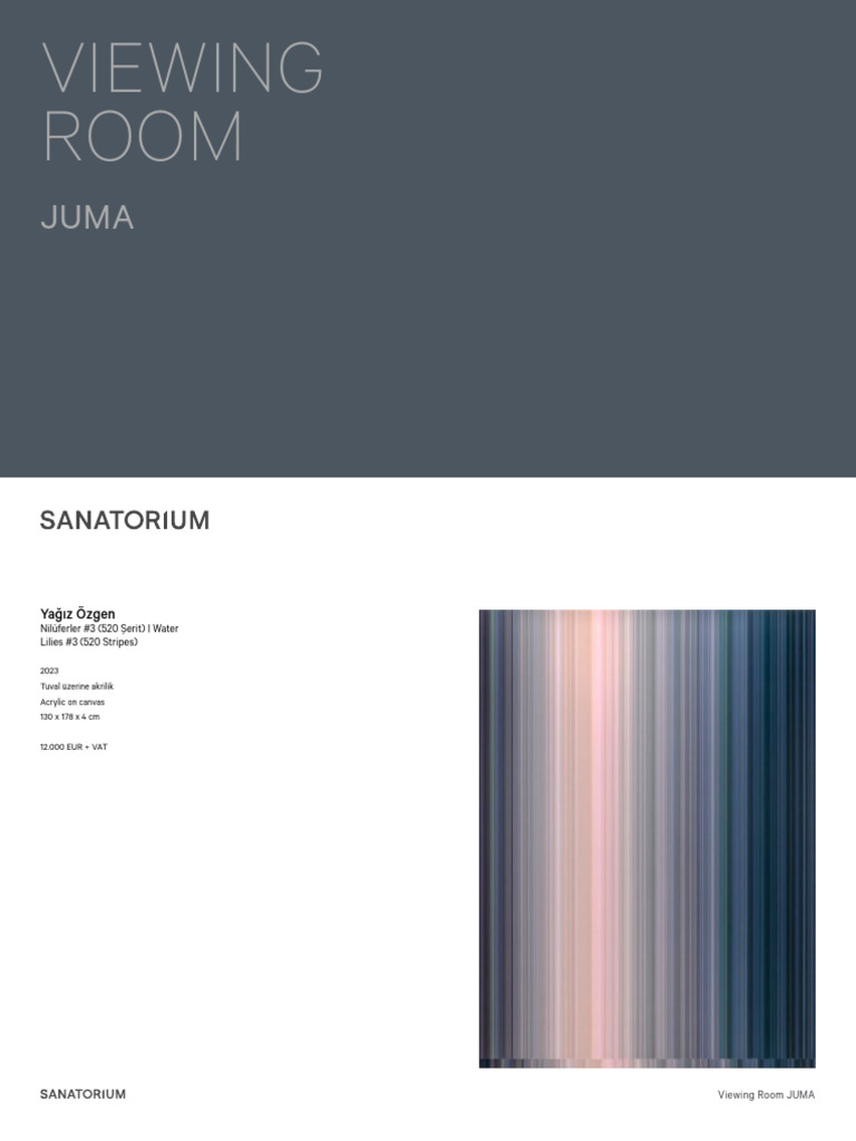 Sanatorium Juma Viewing Room | PDF