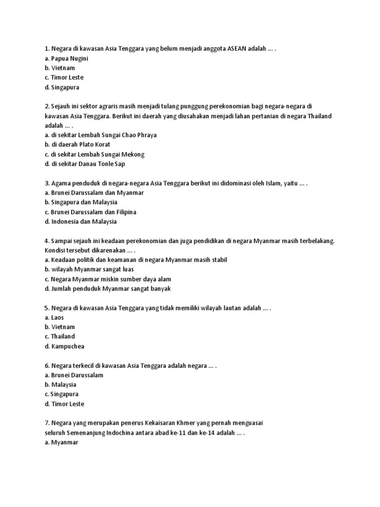 Ips Asean | PDF | Perjalanan