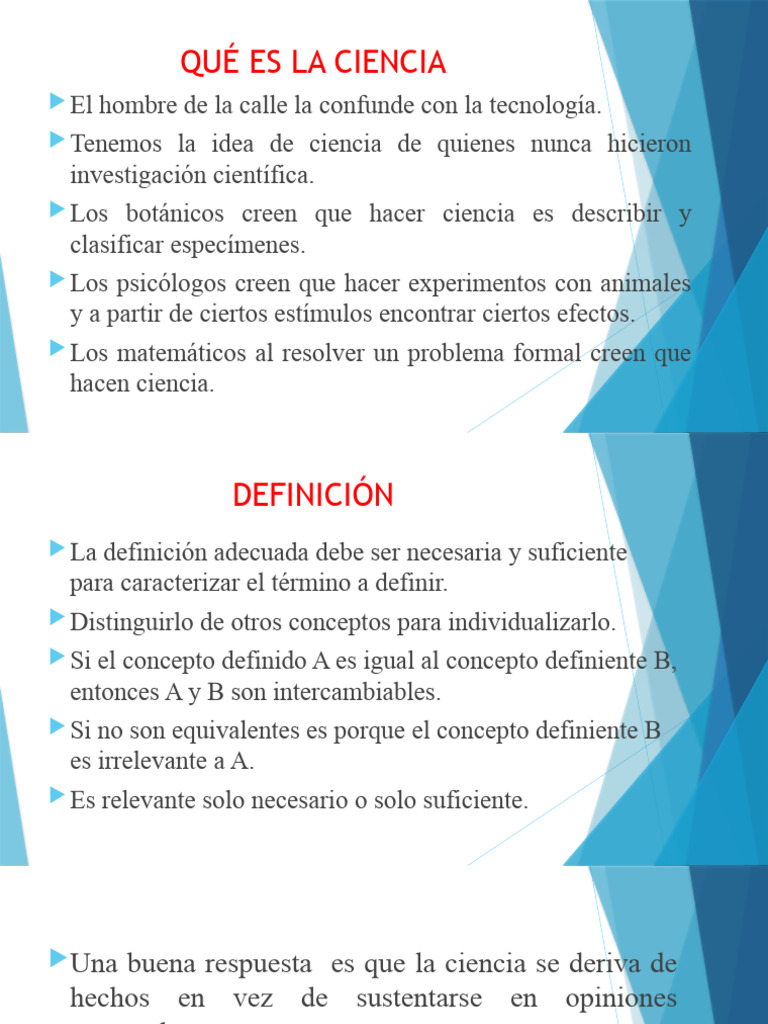 La Ciencia, Definiciones | PDF | Science | Conocimiento
