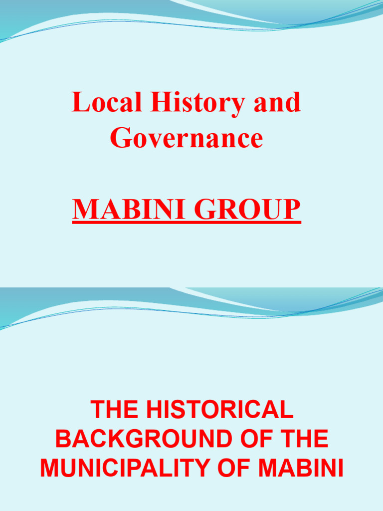2 History of Municipality of Mabini | PDF