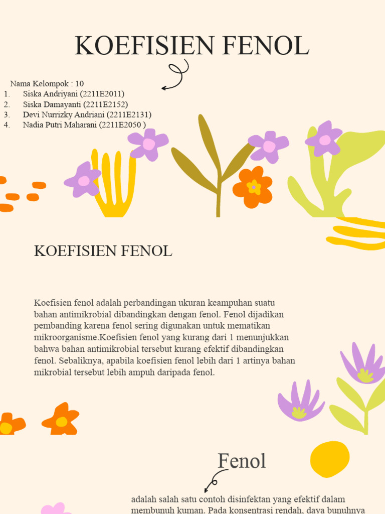 Rumus dan Uji Koefisien Fenol | PDF
