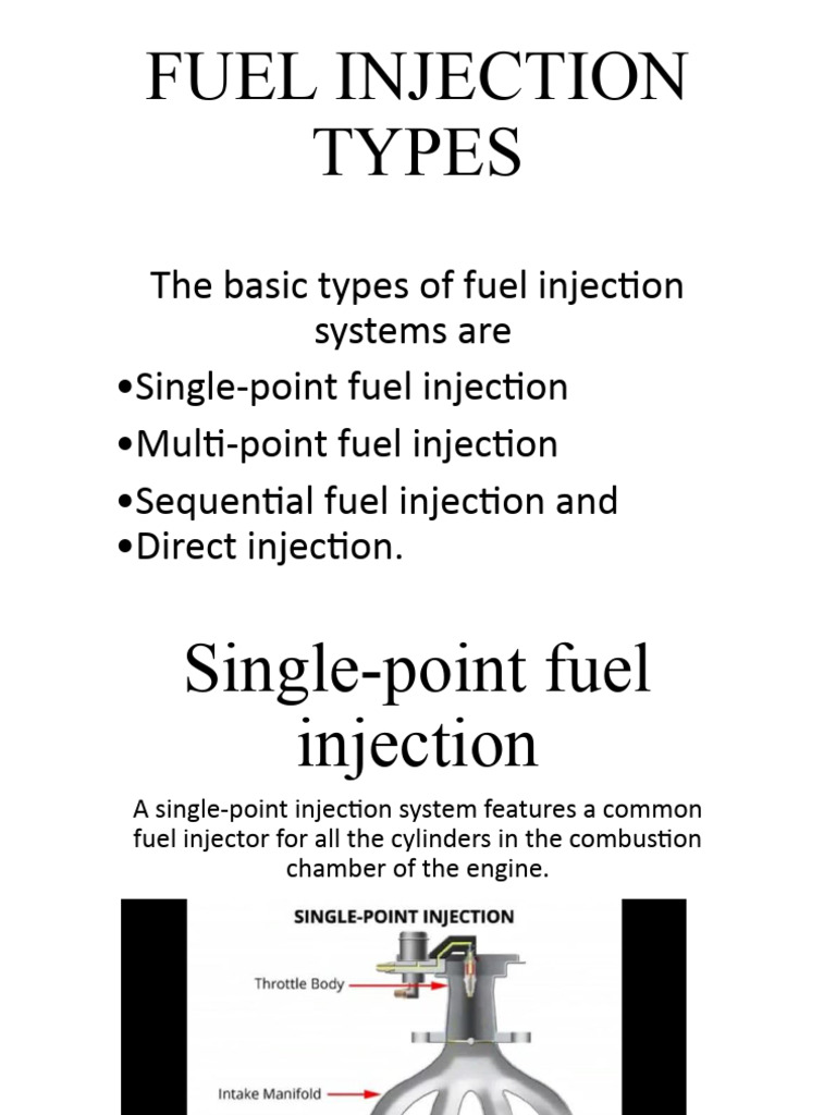 Types of Fuel Injection Systems Explained | PDF