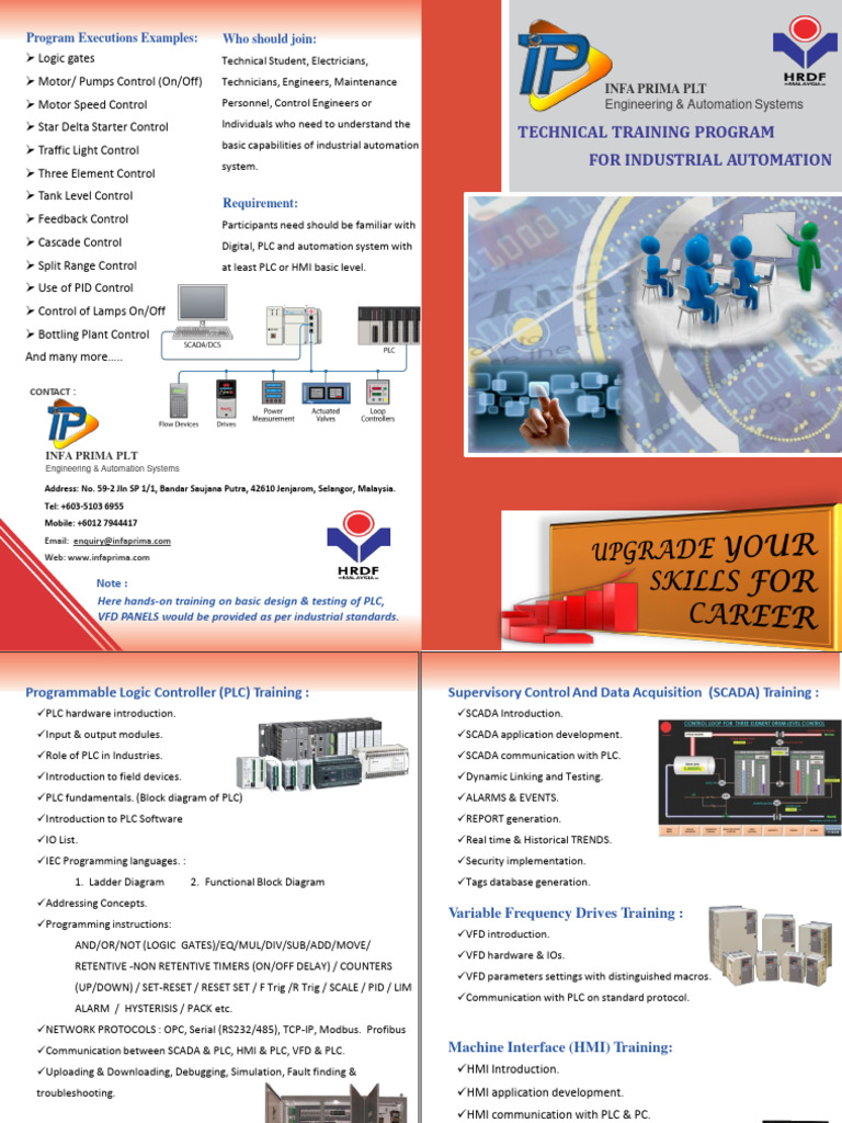 Training Brochure | PDF | Programmable Logic Controller | Scada