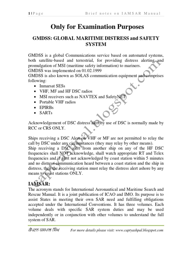 IAMSAR | PDF | Search And Rescue | Rescue