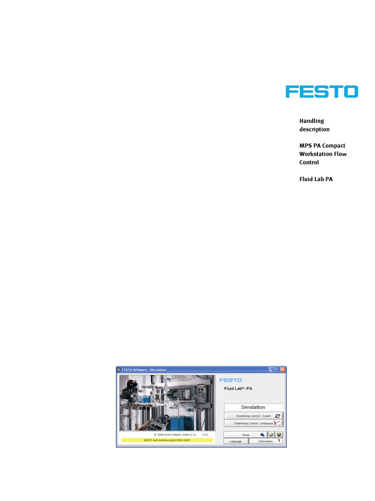 MPS PA Flow Fluid Lab PA GB | PDF | Pump | Analogue Electronics