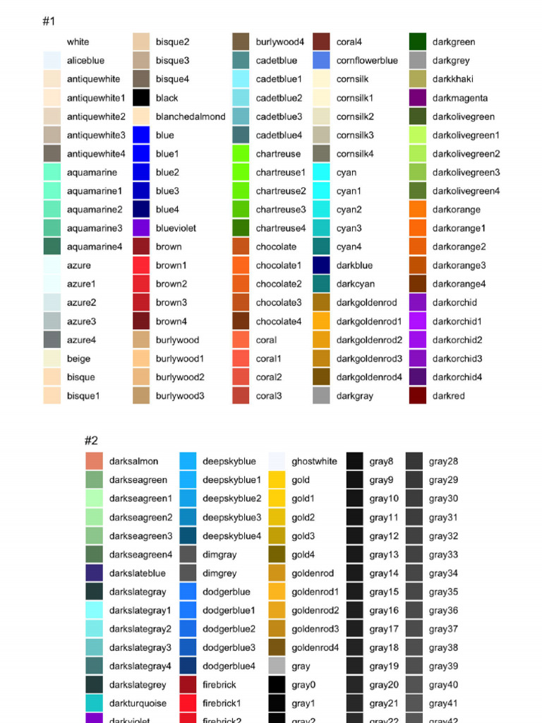 R Colors Icons | PDF