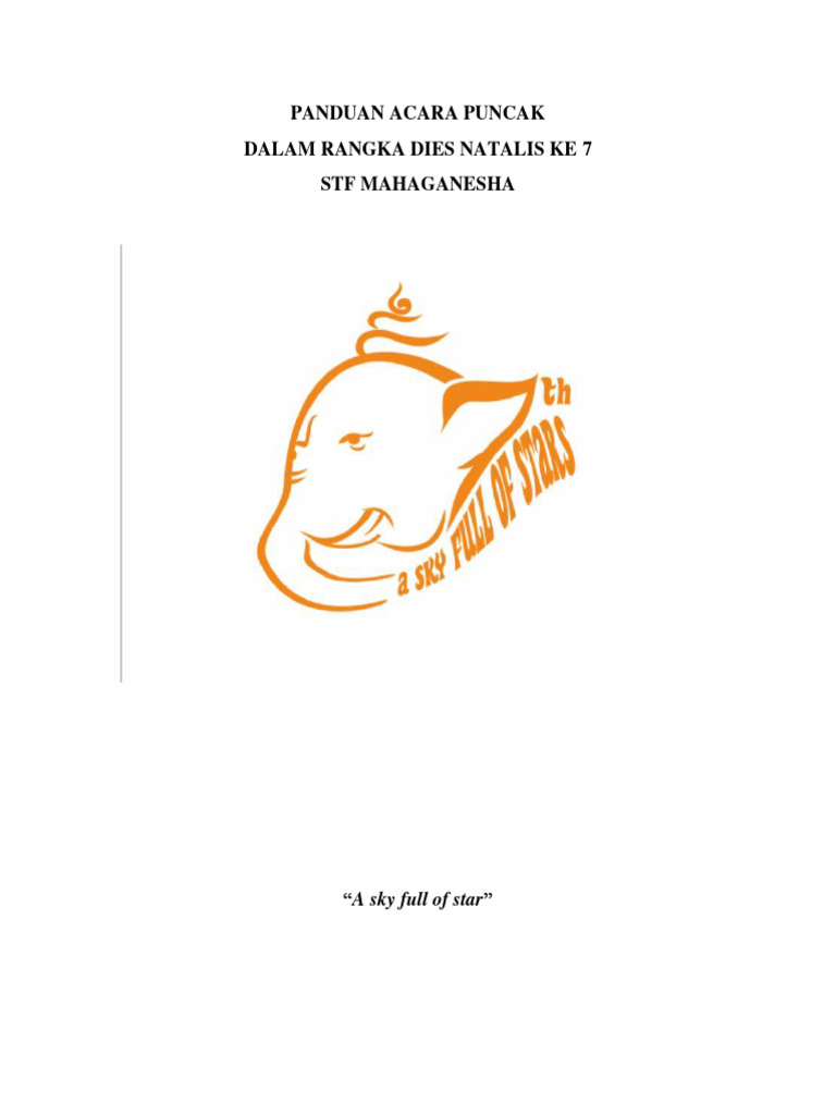 Guide Book Acara Puncak 2023 | PDF