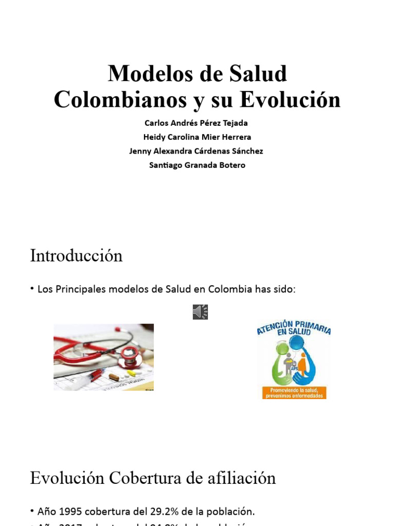 Modelos de Salud en Colombia y su EvoluciÃ³n | PDF | Planificación