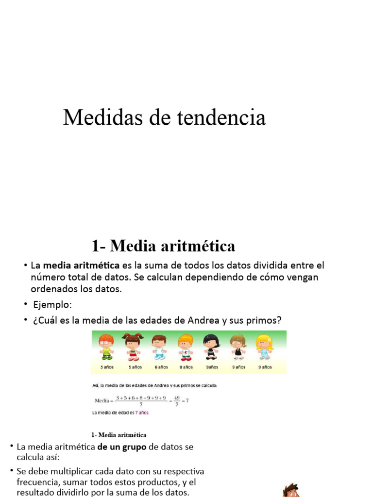 EC1 Medidas de Tendencia Central para Datos Agrupados y No Agrupados ...