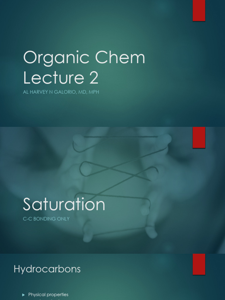 Org Chem Lecture 2 Revised | PDF