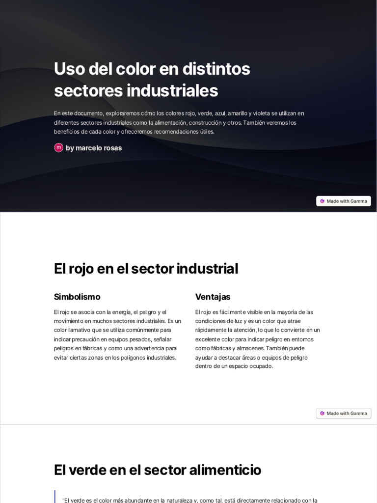 Uso-del-color-en-distintos-sectores-industriales | PDF | Color | Marca
