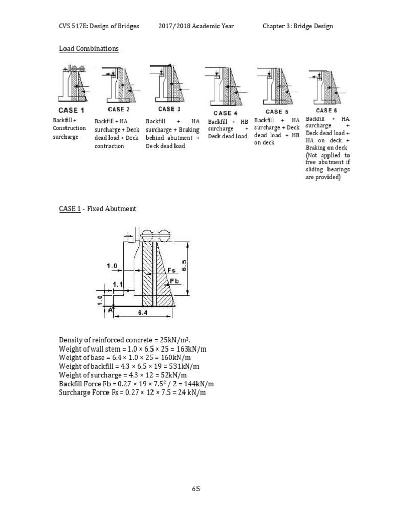 Abutment Design Calculations | Download Free PDF | Civil Engineering ...